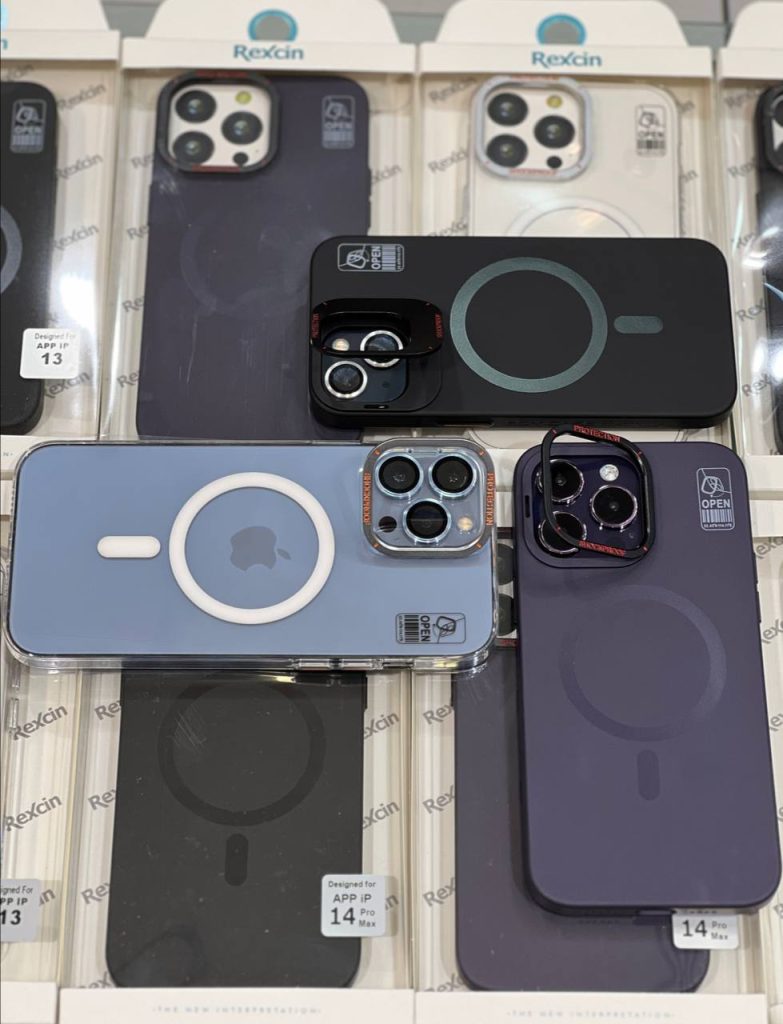 قاب آیفون هارد مگسیف دار لنزدار استندشو rexcin – Appleirani